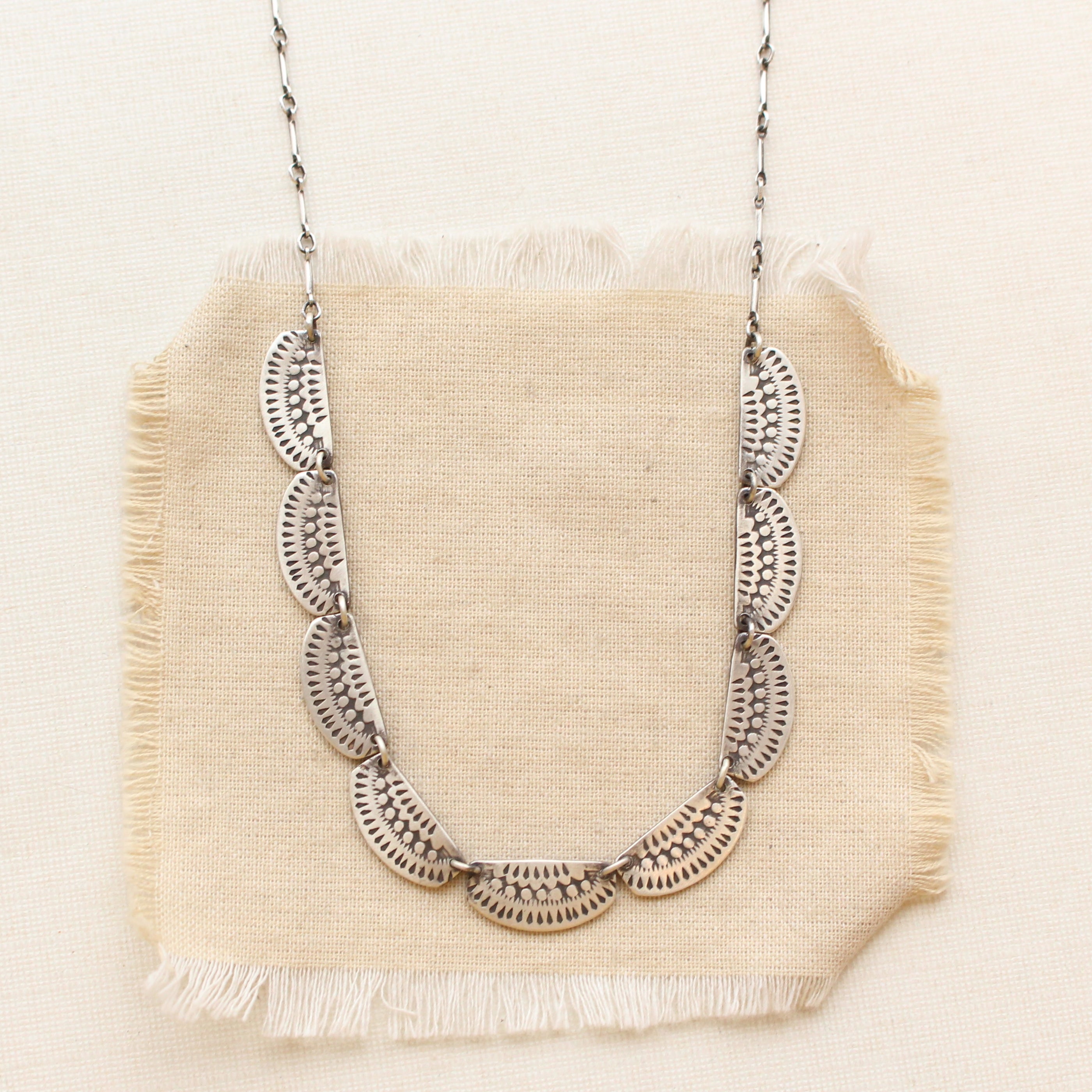 Asmi Full Collar Silver Necklace– Sarah DeAngelo & Adorne